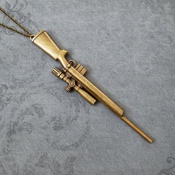 Sniper Rifle Necklace - Etsy