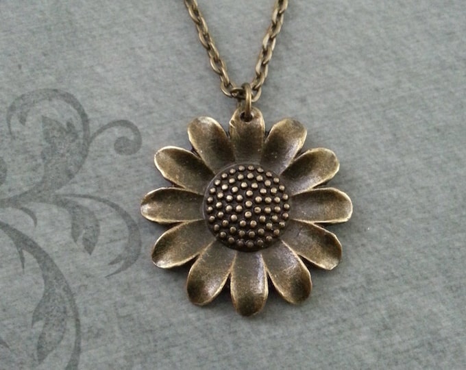 Daisy Necklace Daisy Jewelry Daisy Pendant Daisy Charm | Etsy