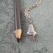 Rocket Necklace, Rocket Jewelry, Silver Spaceship Pendant, Spacecraft ...