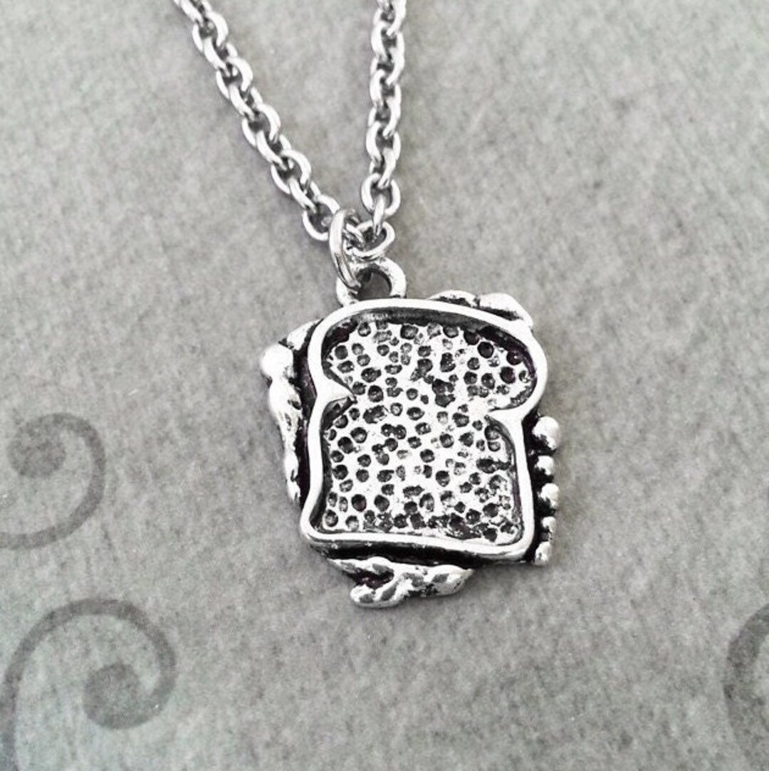 Sandwich Necklace Sandwich Jewelry Peanut Butter and Jelly Sandwich ...