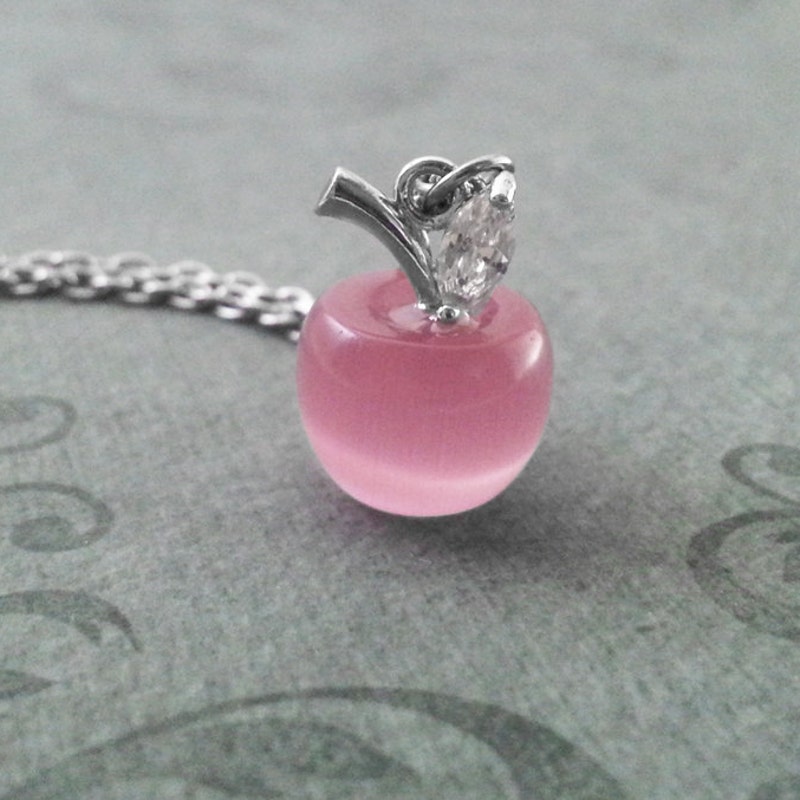 Apple Necklace - Etsy