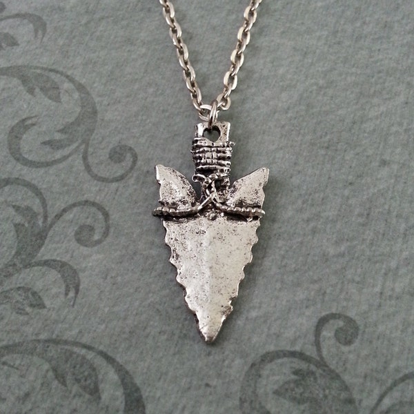 Arrowhead Necklace - Etsy
