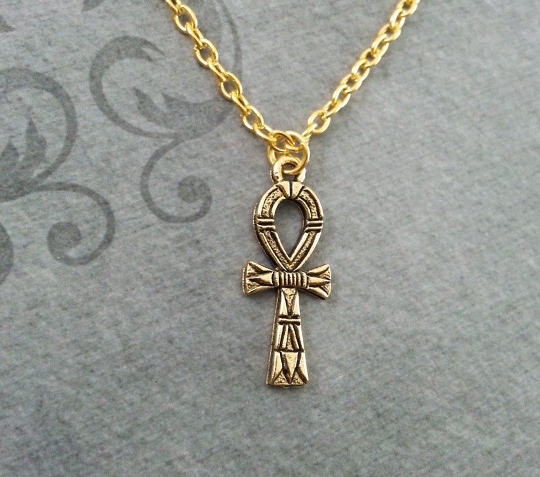 Ankh Necklace VERY SMALL Ankh Jewelry Egyptian Necklace Egyptian ...