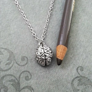 Brain Necklace SMALL Brains Necklace Gothic Necklace Anatomical Brain ...