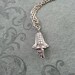 Rocket Necklace, Rocket Jewelry, Silver Spaceship Pendant, Spacecraft ...