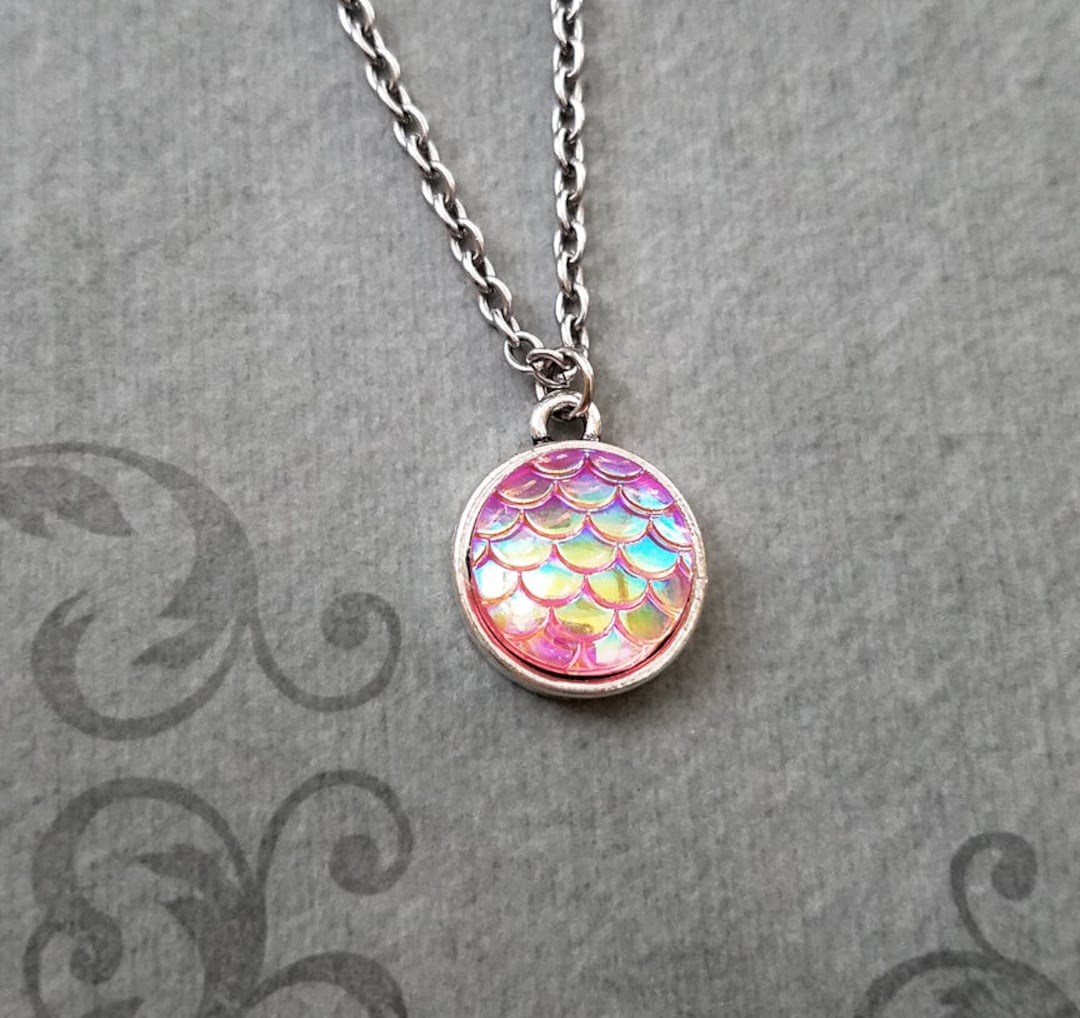 Scales Necklace SMALL Scales Jewelry Mermaid Necklace Mermaid Jewelry ...