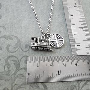 Train Necklace SMALL Train Charm Necklace Train Jewelry Railroad ...