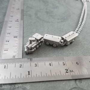 Train Necklace Train Charm Necklace Train Pendant Necklace Travel ...