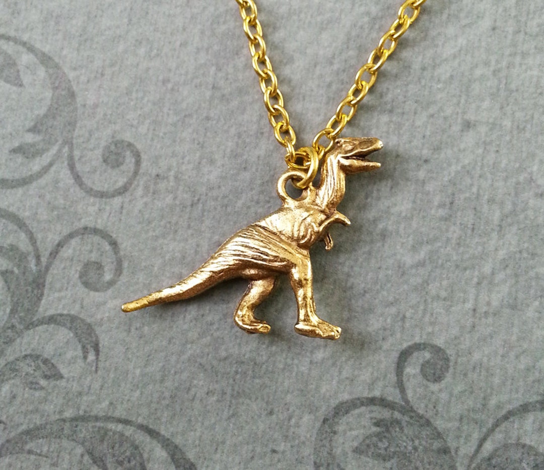 Dinosaur Necklace SMALL Dinosaur Jewelry T-rex Necklace T-rex Jewelry ...
