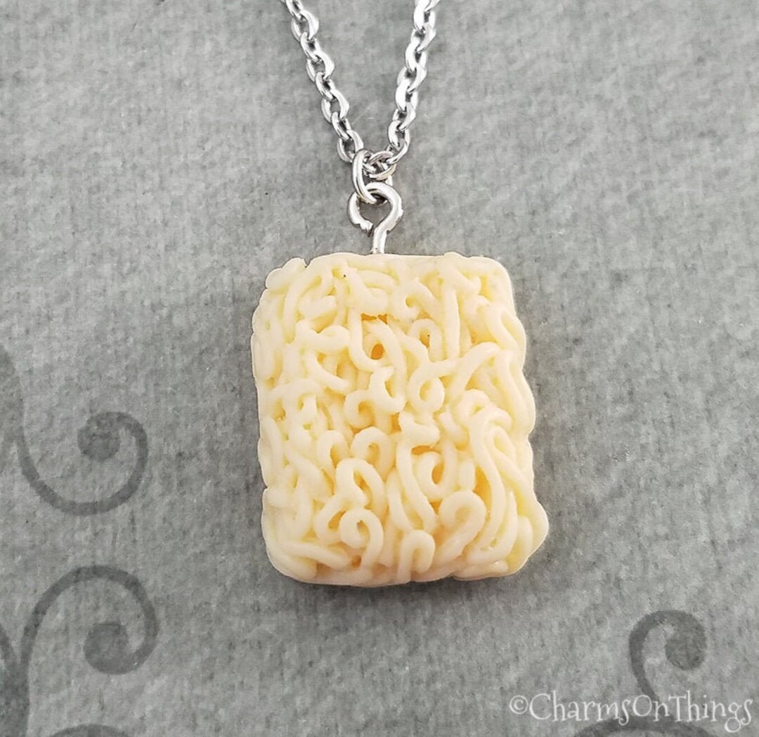 Ramen Necklace Ramen Noodles Necklace Noodles Jewelry Ramen Jewelry ...