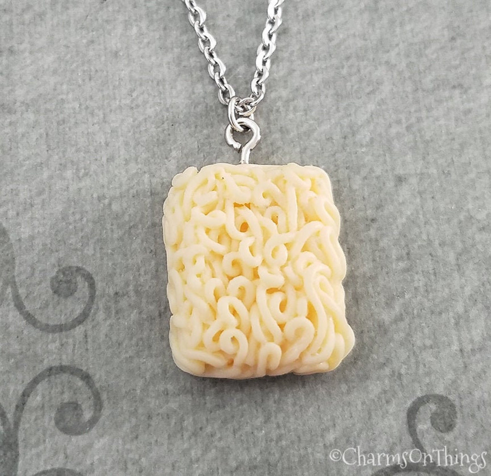 Ramen Necklace Ramen Noodles Necklace Noodles Jewelry Ramen - Etsy