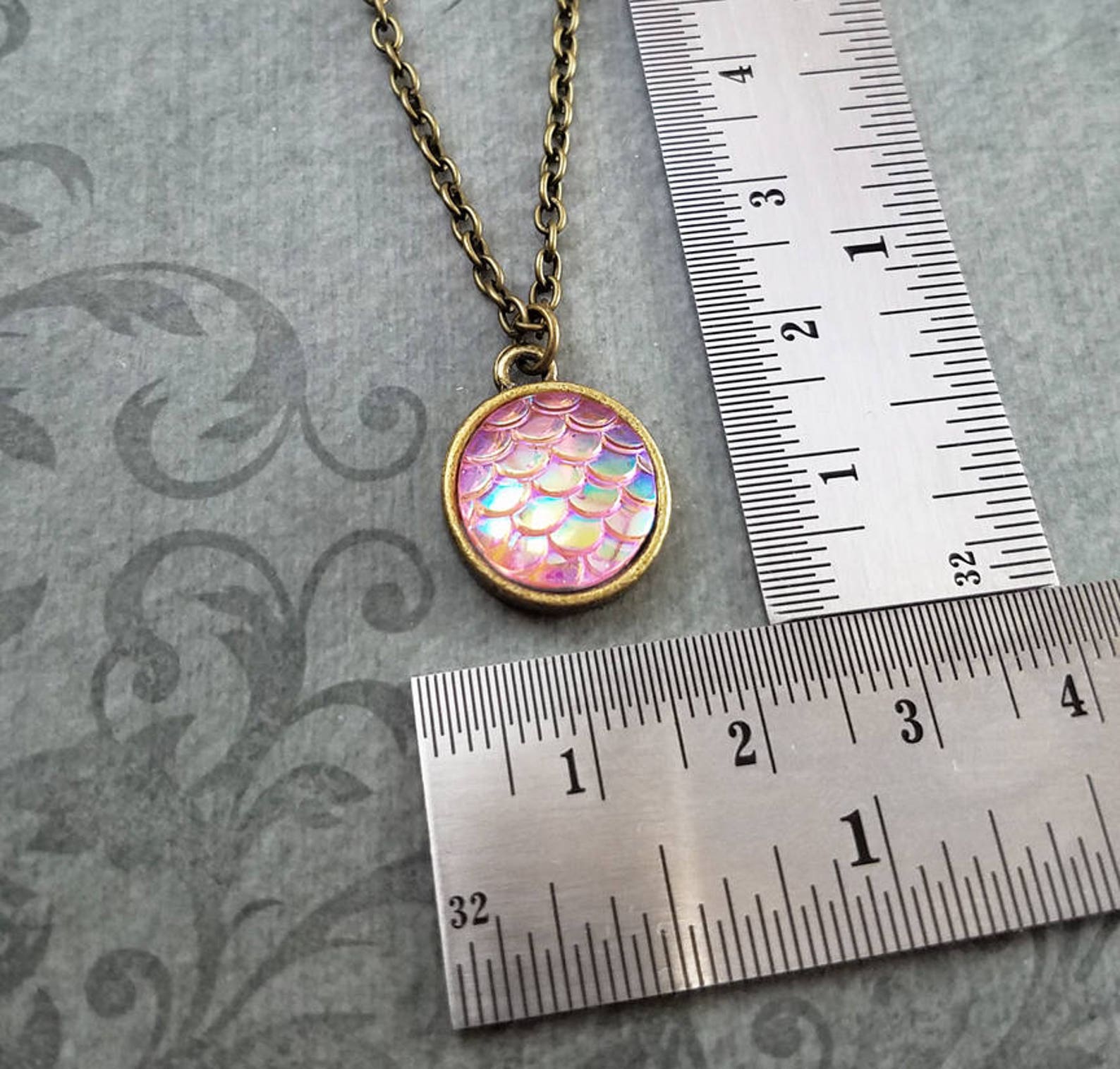 Scales Necklace SMALL Scales Jewelry Mermaid Necklace Mermaid Jewelry ...