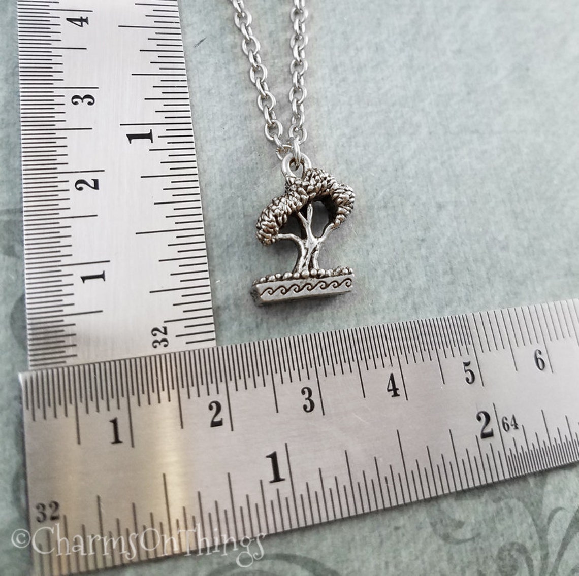 Bonsai Tree Necklace SMALL Bonsai Charm Bonsai Necklace Bonsai Pendant ...