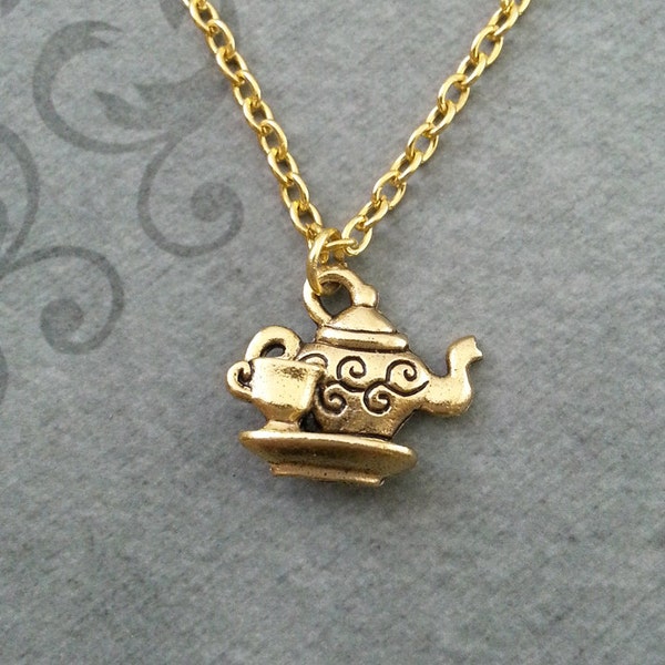 Tea Party Necklace - Etsy