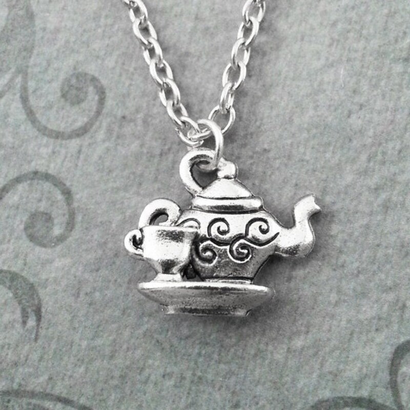Teacup Necklace - Etsy