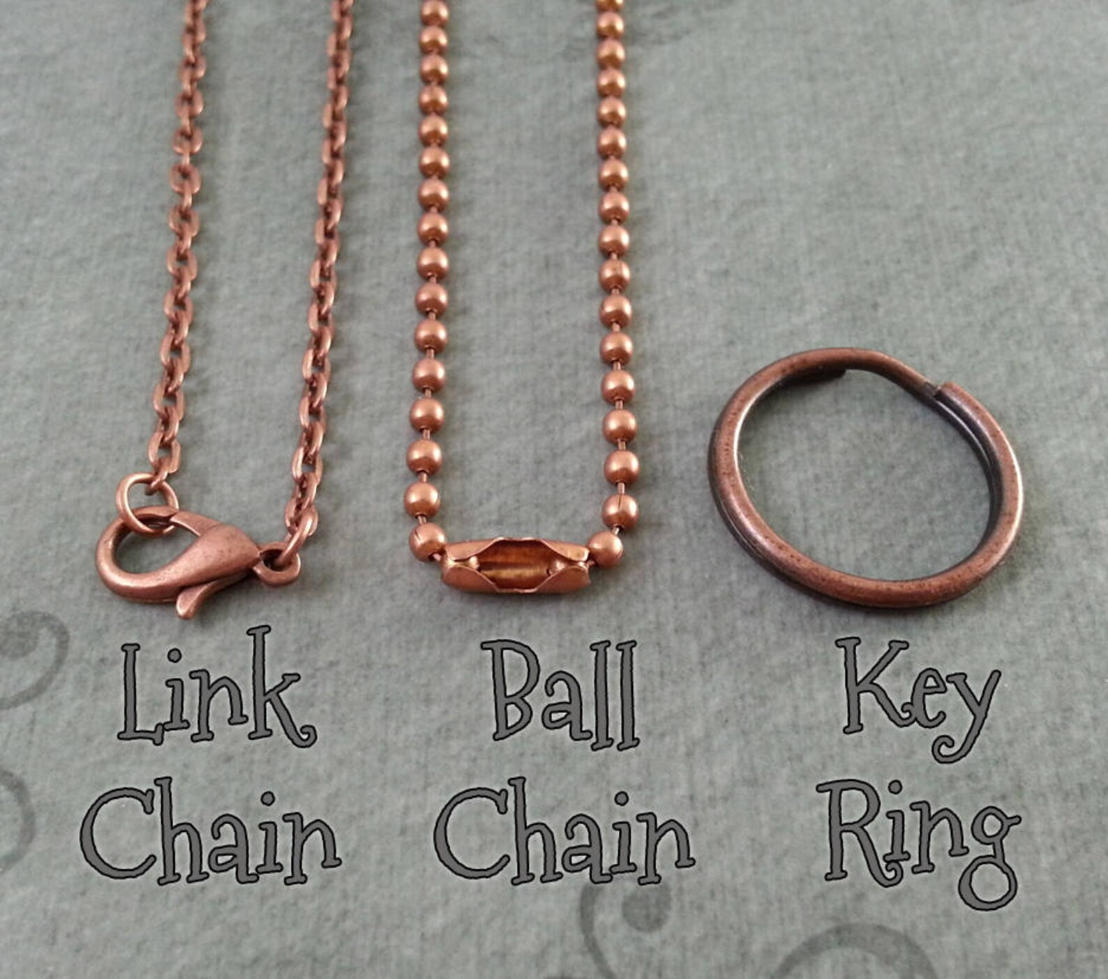 Gyan Mudra Necklace SET of 2 SMALL Copper Charm Necklaces Yoga Jewelry ...