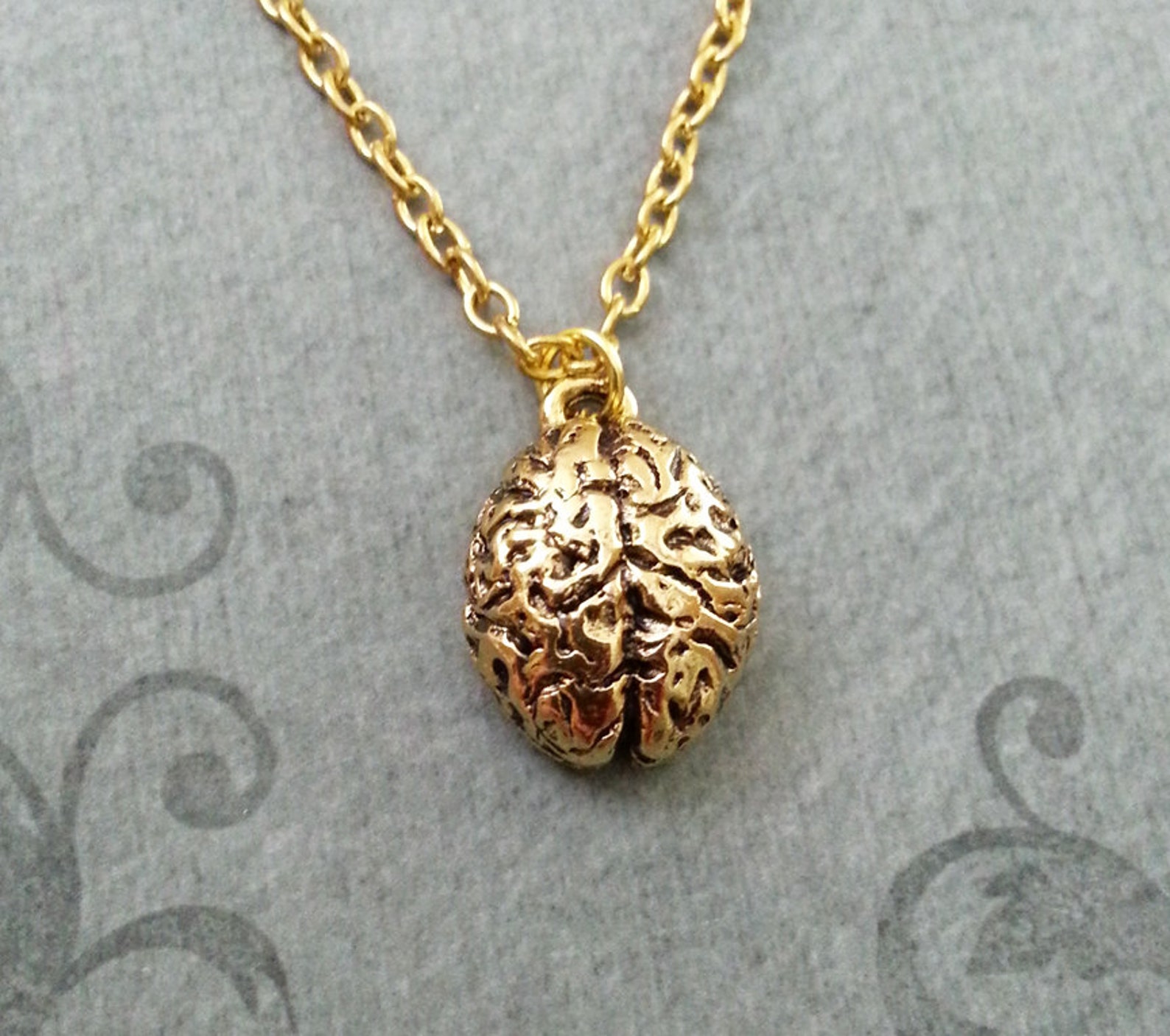 Brain Necklace SMALL Brains Necklace Gothic Necklace | Etsy