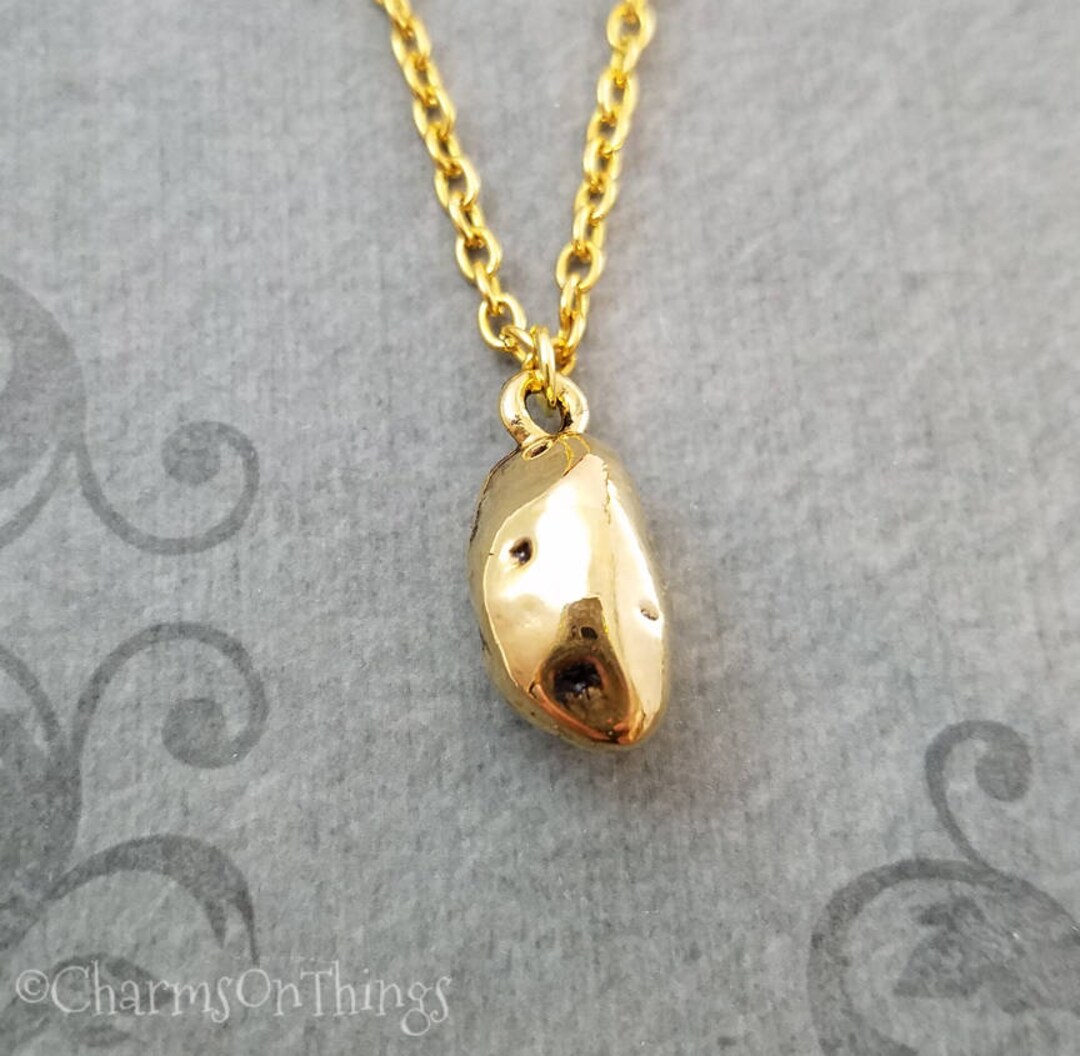 Potato Necklace SMALL Russet Potato Charm Necklace Potato Pendant ...