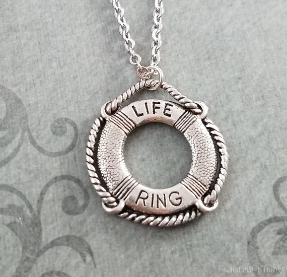 Life Ring Necklace Lifeguard Necklace Lifeguard Gift Life | Etsy