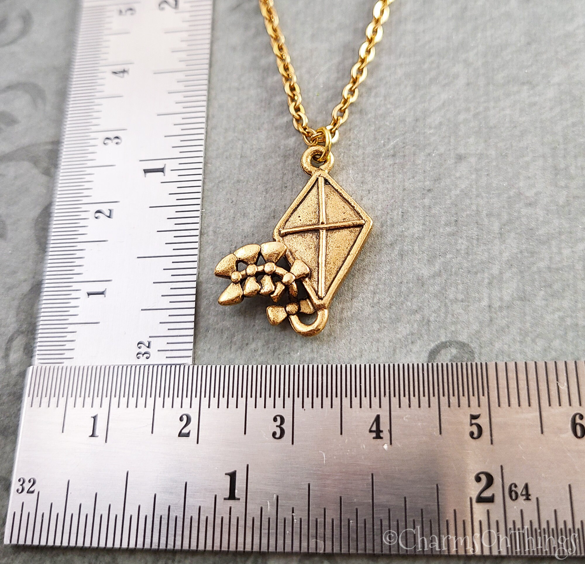 Kite Necklace Kite Charm Necklace Kite Pendant Necklace Kite Jewelry ...