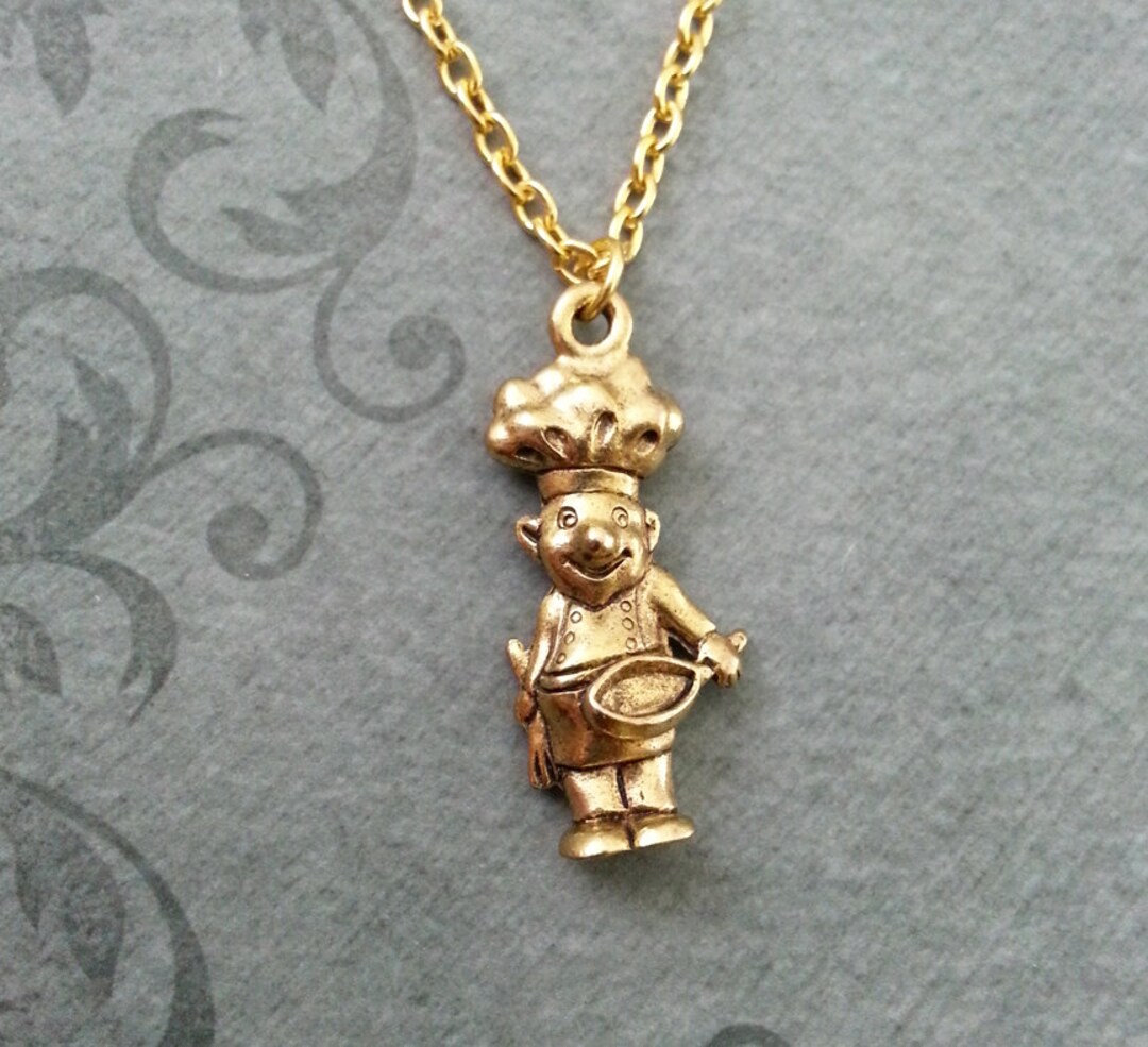 Chef Necklace SMALL Chef Jewelry Cook Necklace Cooking Jewelry Cooking ...