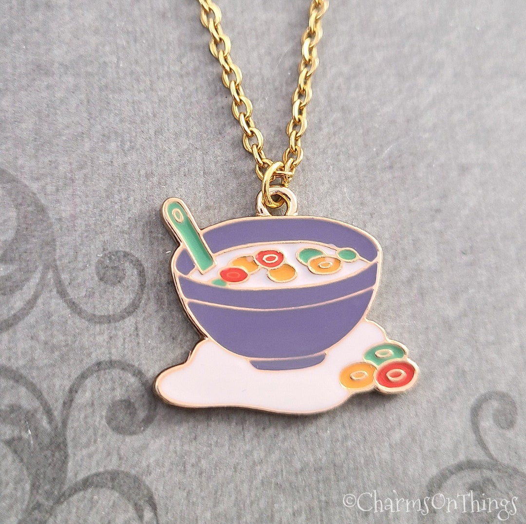 Cereal Necklace Fruity Cereal Necklace Cereal Jewelry Cereal Loops ...