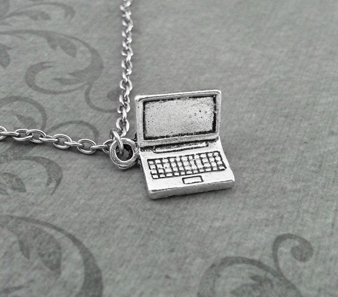 Laptop Necklace, SMALL Computer Necklace, Tech Necklace, Techie Gift ...