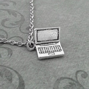 Laptop Necklace, SMALL Computer Necklace, Tech Necklace, Techie Gift ...