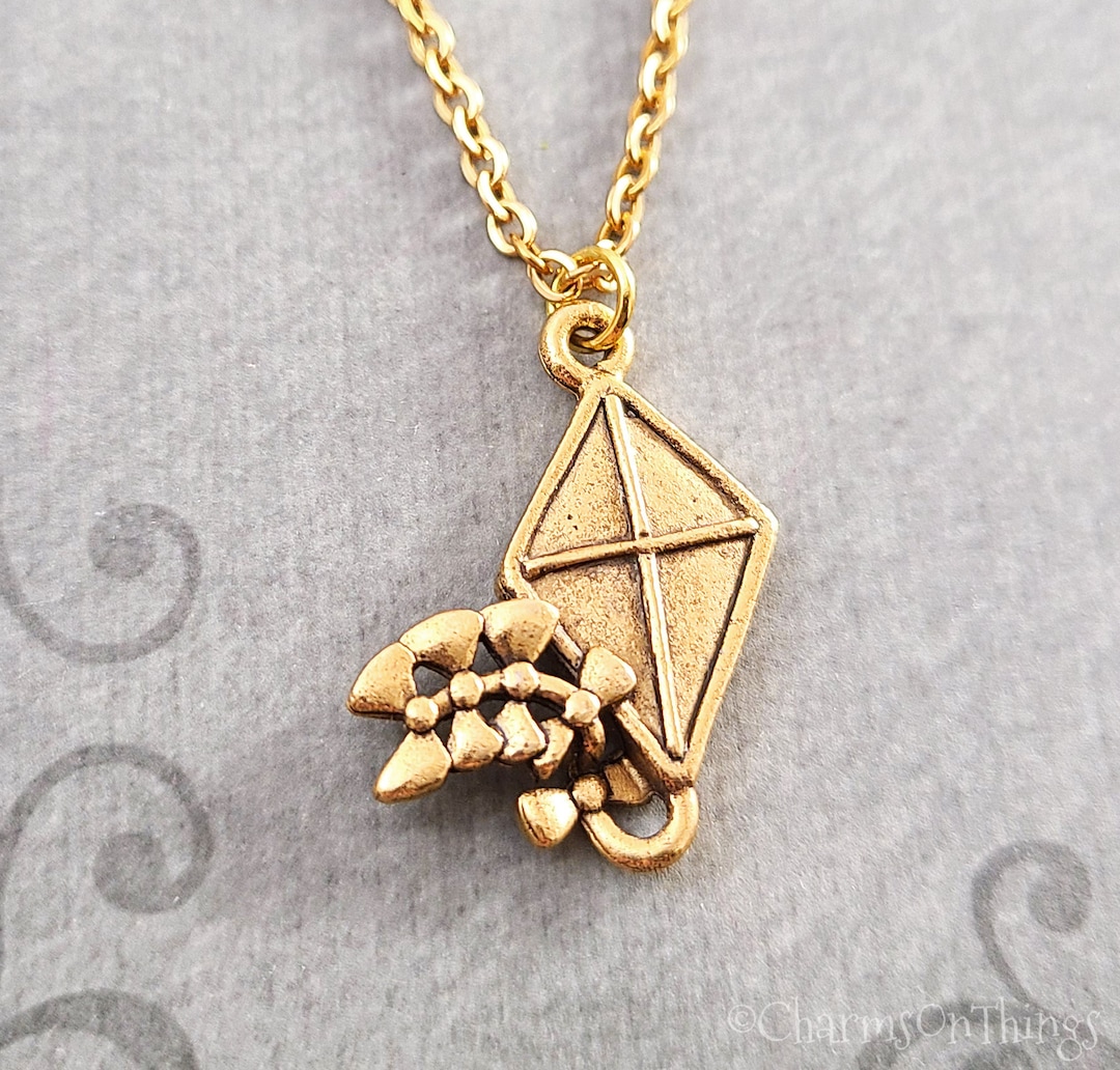 Kite Necklace Kite Charm Necklace Kite Pendant Necklace Kite Jewelry ...