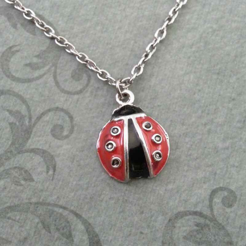 Ladybug Necklace - Etsy