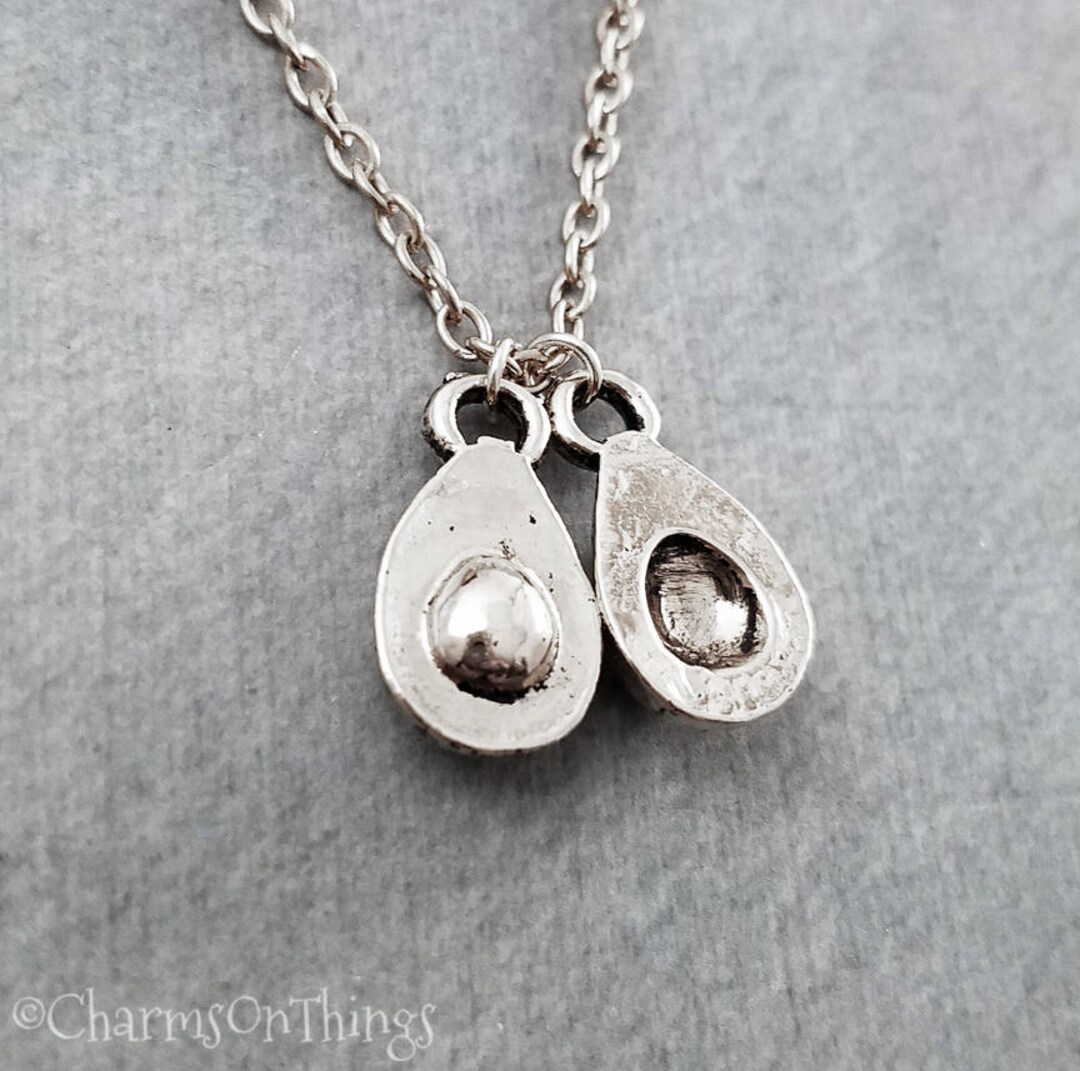 Avocado Necklace SMALL Avocado Necklace Avocado Charm Necklace Avocado ...