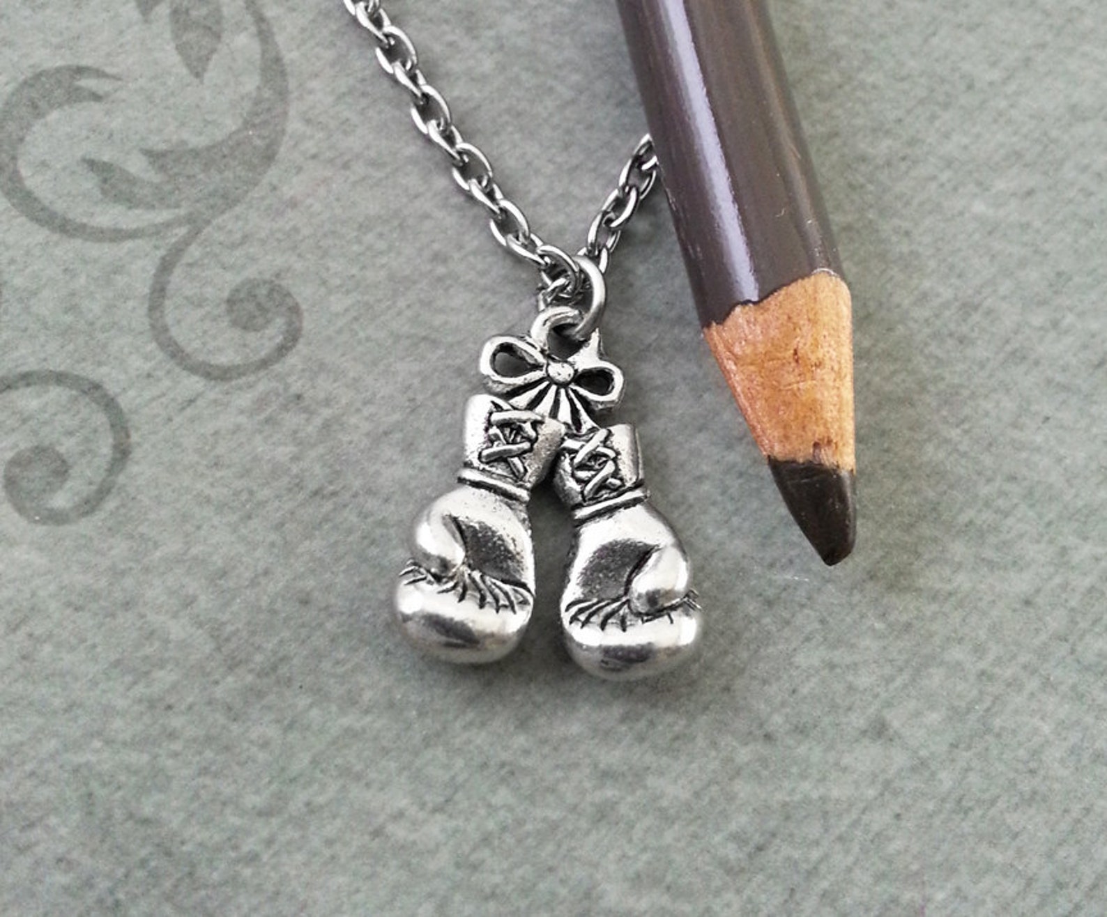 Boxing Gloves Necklace SMALL Boxing Necklace Boxing Gift | Etsy