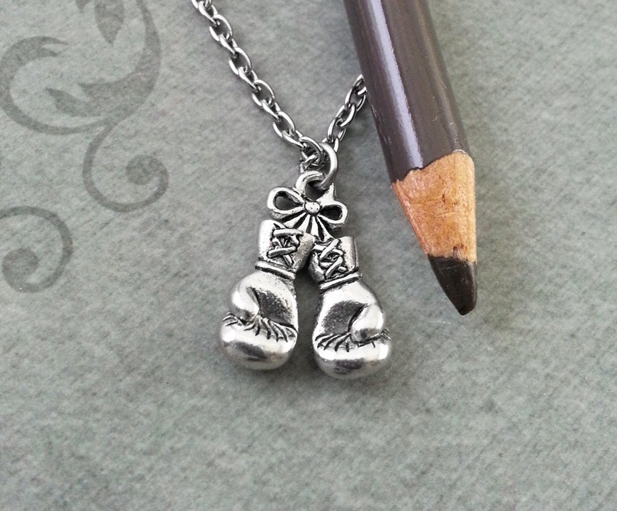 Boxing Gloves Necklace SMALL Boxing Necklace Boxing Gift Boxing Jewelry ...