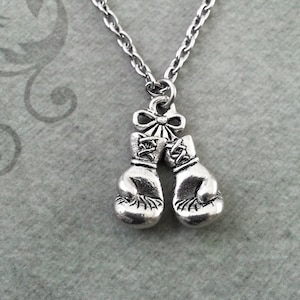 Boxing Gloves Necklace SMALL Boxing Necklace Boxing Gift Boxing Jewelry ...