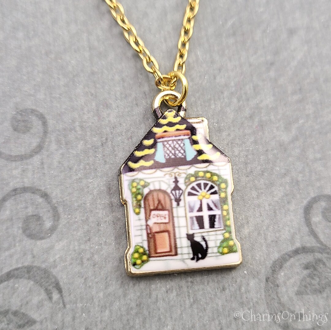 House Necklace House Pendant Necklace House Warming Gift Cafe Necklace ...