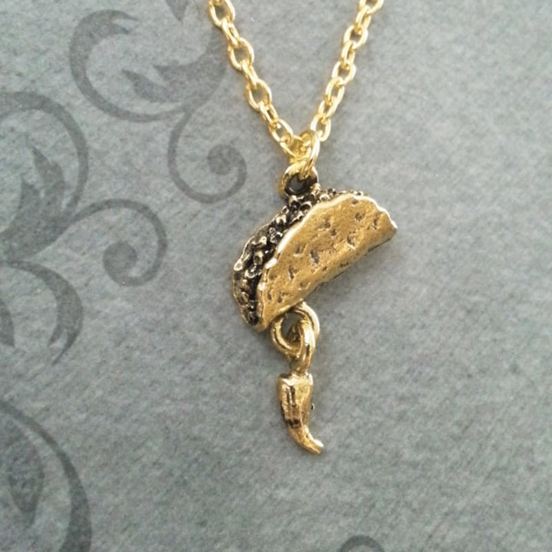 Taco Necklace - Etsy