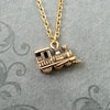 Gold Train Necklace - Etsy