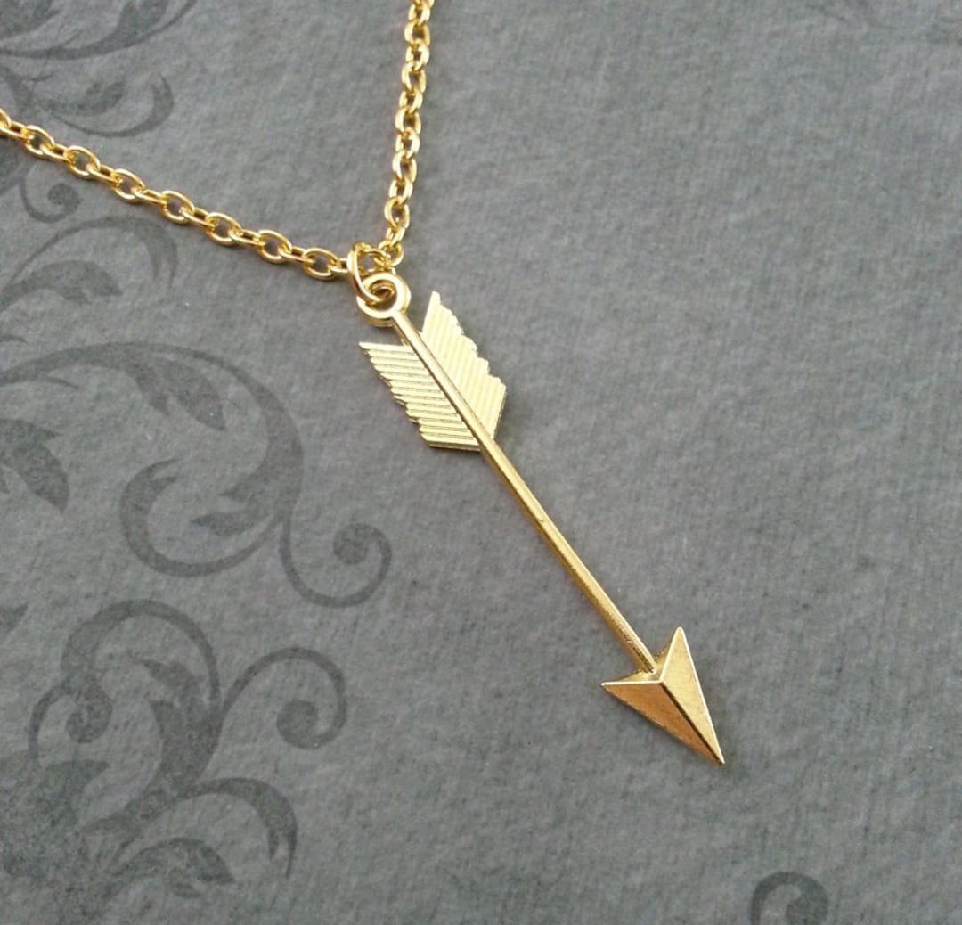 Arrow Necklace, Arrow Charm, Bohemian Necklace, Arrow Jewelry, Boho ...