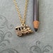 Train Necklace SMALL Gold Train Jewelry Model Train Gift Locomotive ...