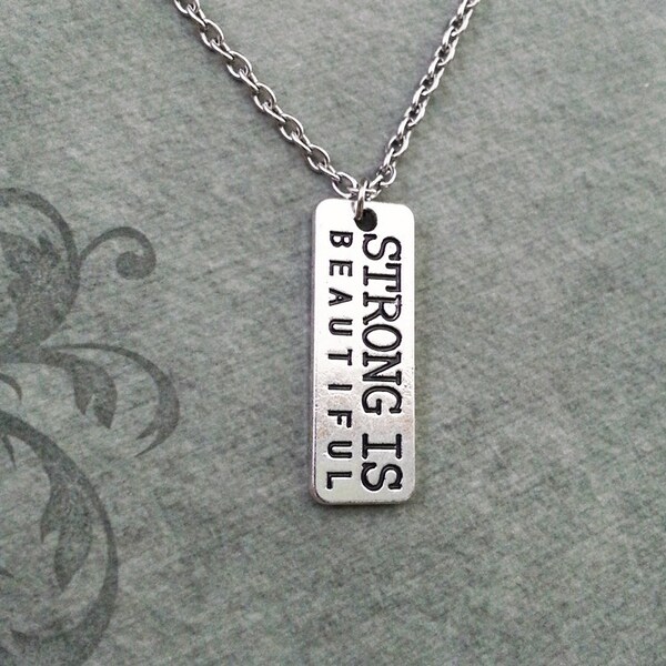 Be Strong Necklace - Etsy