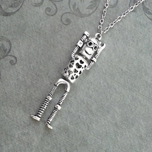 Robot Necklace, BIG Robot Jewelry, Geek Gift, Geek Jewelry, Geek ...