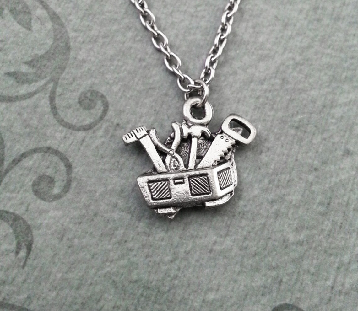 Toolbox Necklace SMALL Tools Necklace Father's Day - Etsy