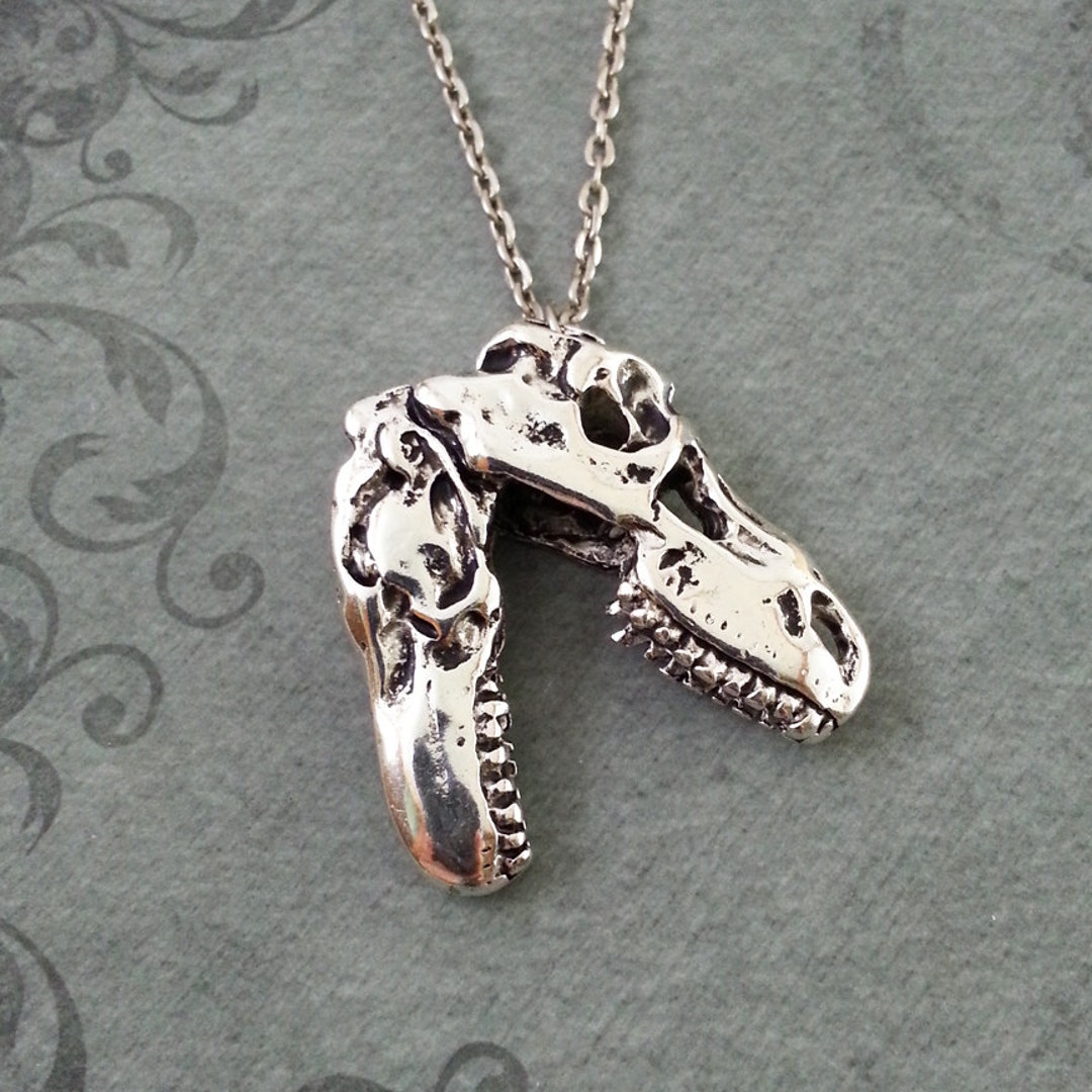 Dinosaur Necklace, LARGE Dino Jewelry, BIG T-rex Pendant, T-rex ...