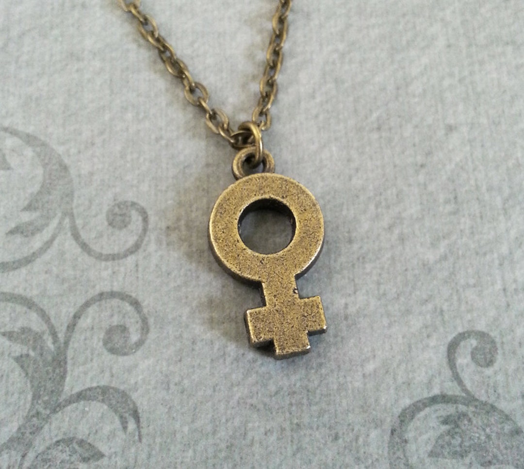 Mars Symbol Necklace SMALL Mars Necklace Bronze Mars Charm Necklace ...