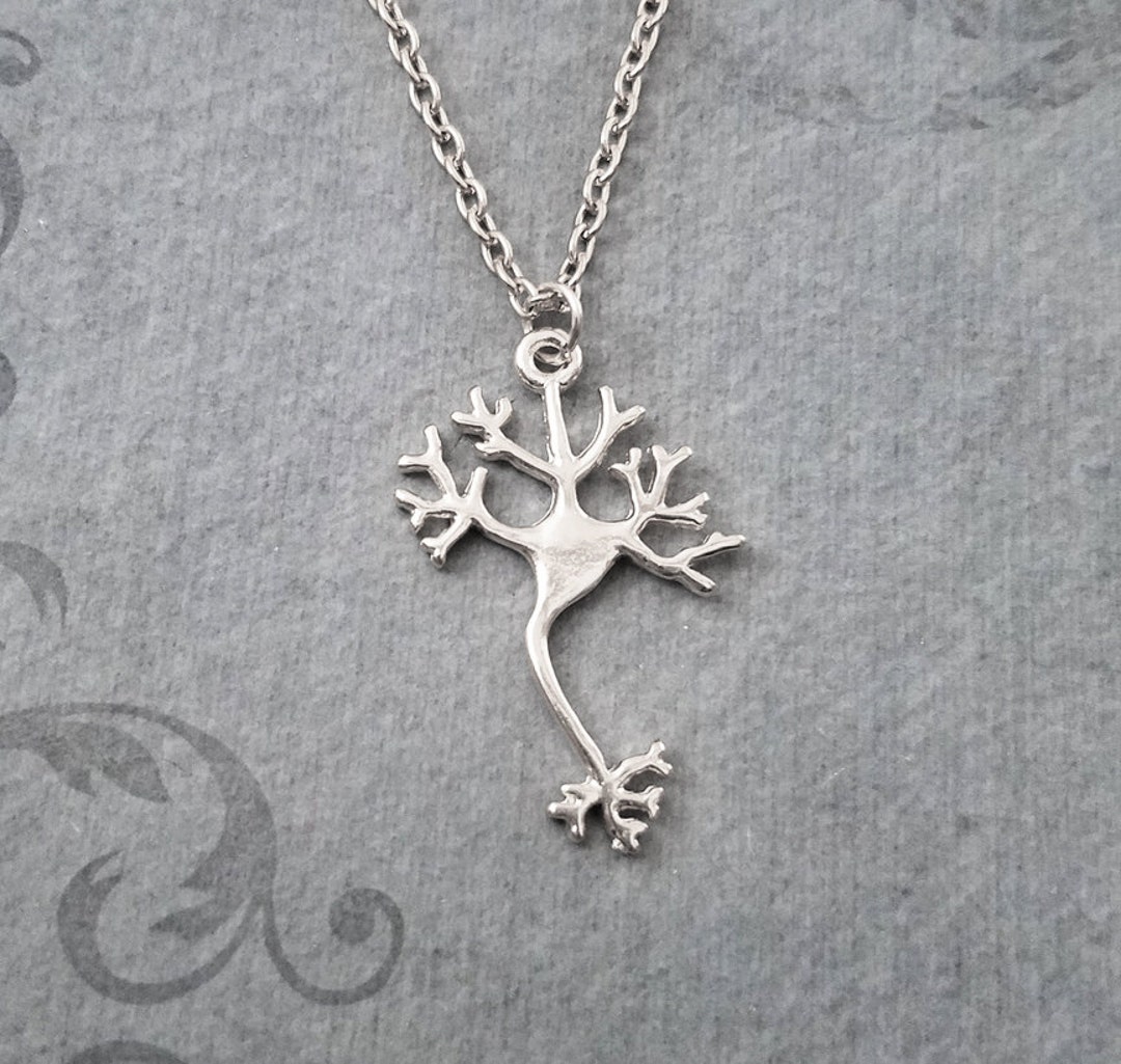 Neuron Necklace Nerve Cell Necklace Brain Cell Necklace Chemistry ...