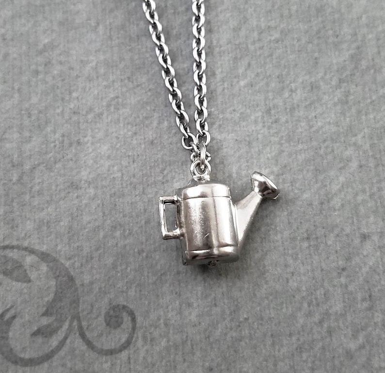 Watering Can Necklace SMALL Water Can Jewelry Gardening Tool - Etsy