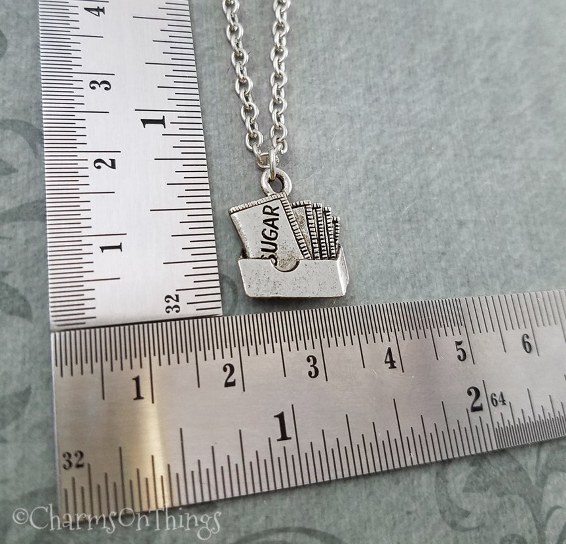 Sugar Necklace SMALL Sugar Packet Necklace Coffee Jewelry Coffee ...