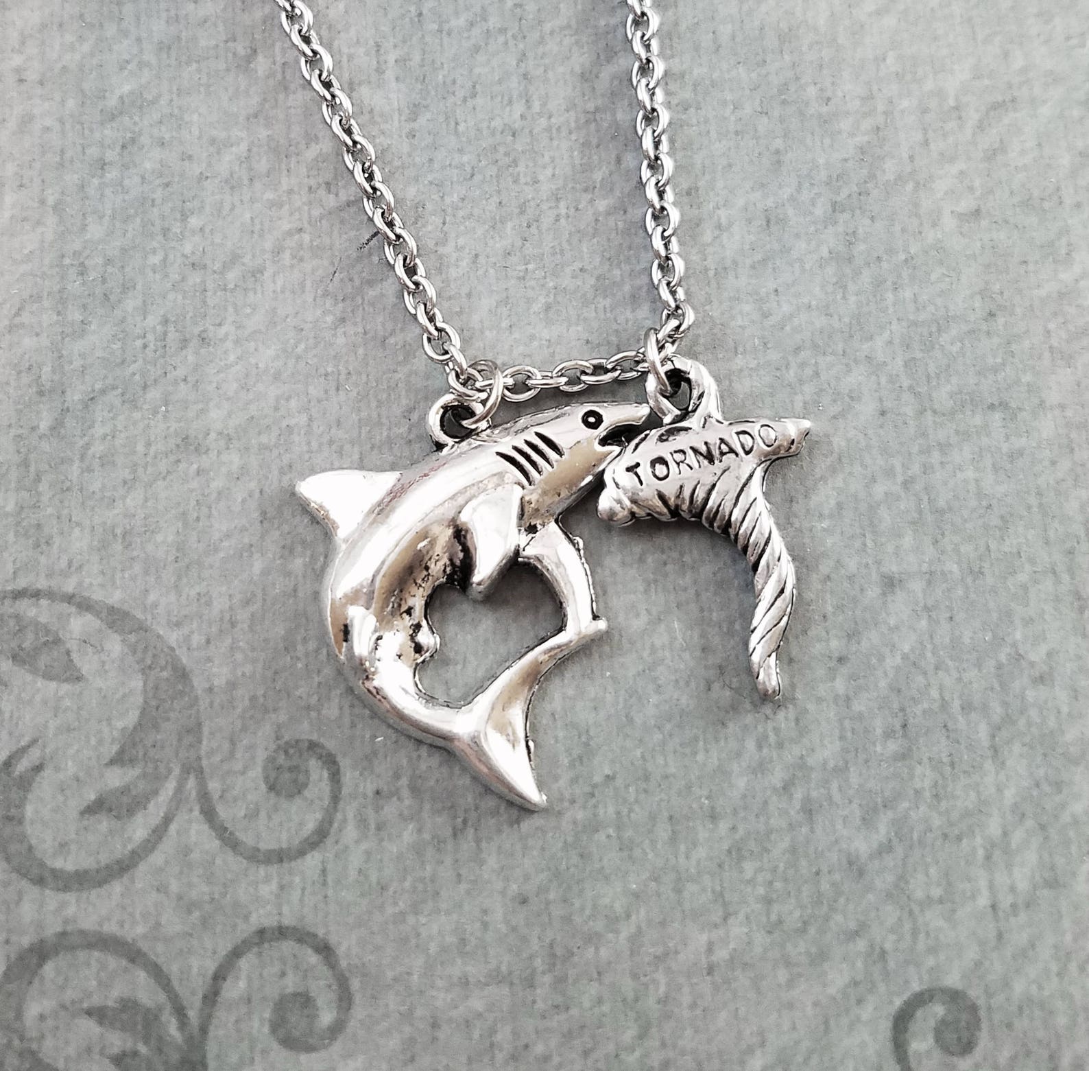 Shark Necklace Shark Jewelry Shark Charm Necklace Shark - Etsy