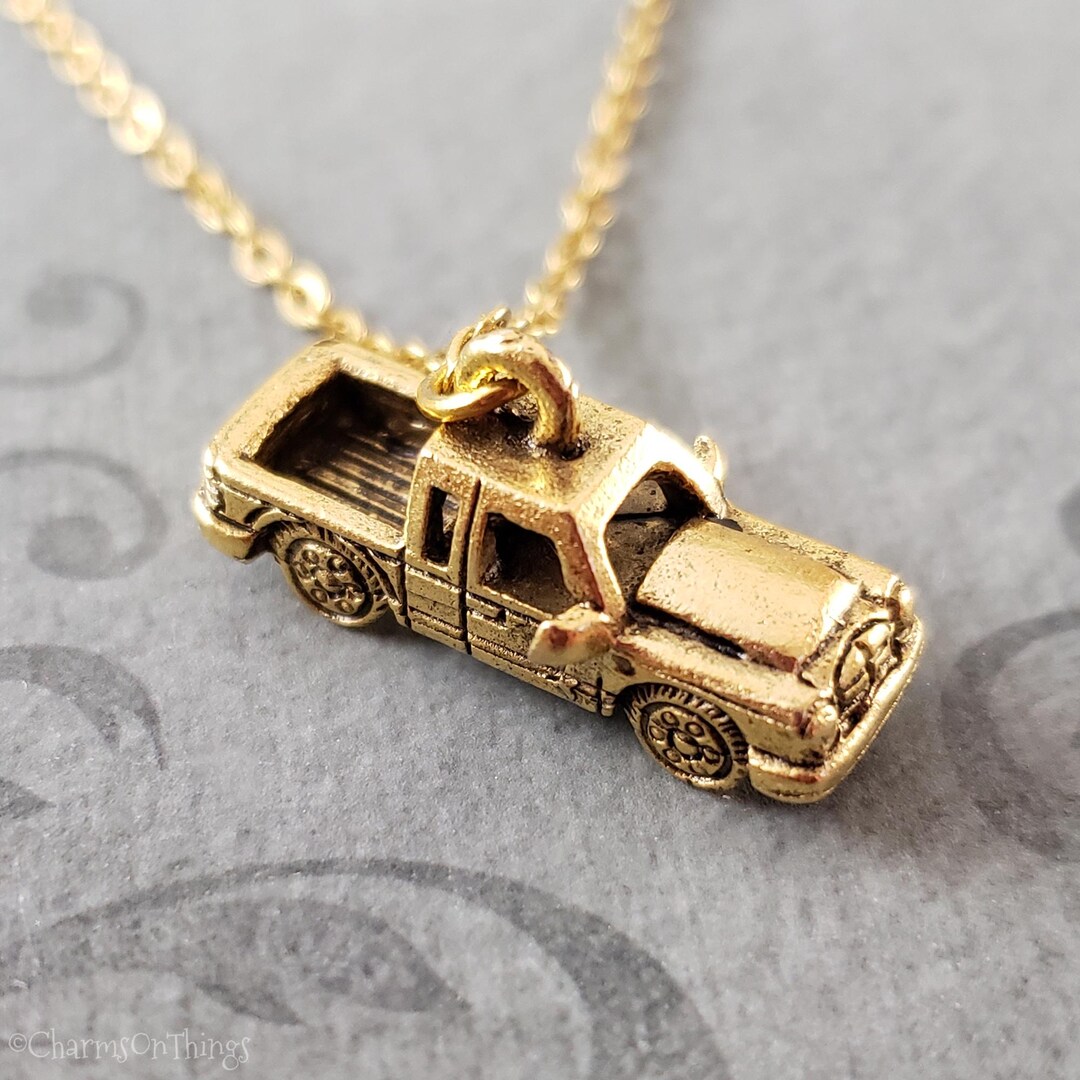 Truck Necklace SMALL Pickup Truck Charm Car Pendant Car Jewelry ...