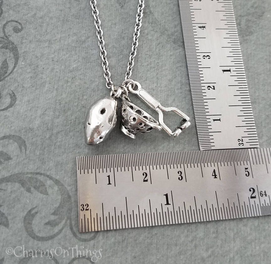 Potato Necklace SMALL Potato Charm Necklace Potato Jewelry - Etsy